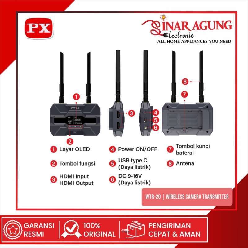Px Wireless Transmitter System Wtr Hd Garansi Resmi Indonesia 🏷️ Harga ...