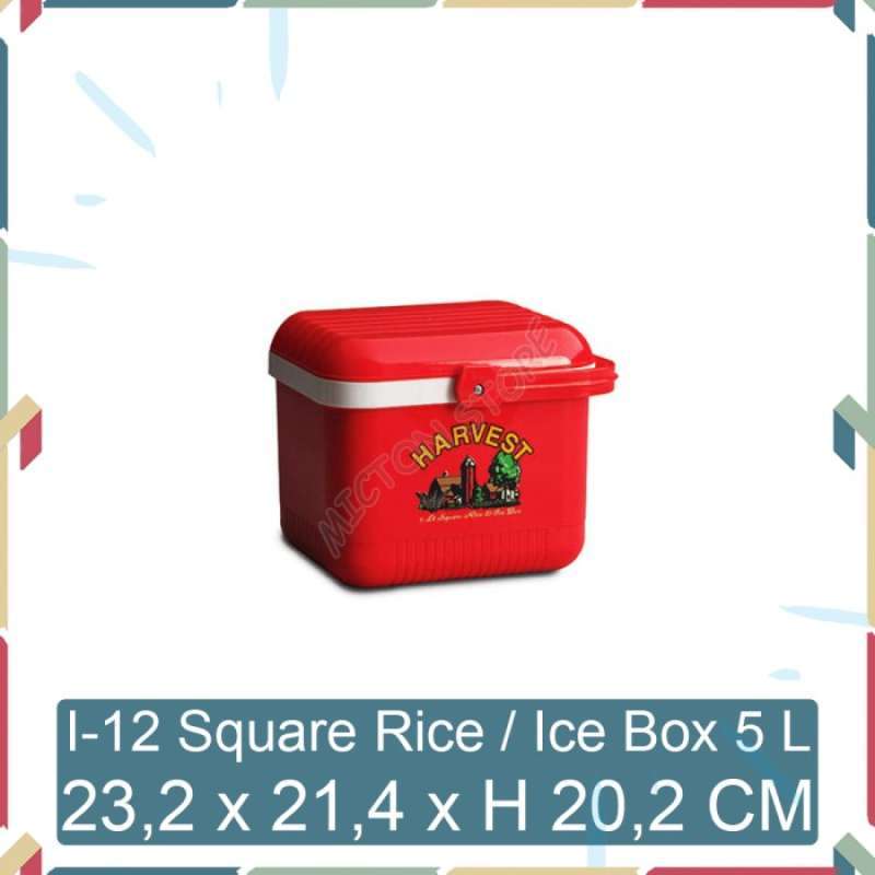 Jual Micton Lion Star Square Rice Ice Box Liter Termos Nasi Kotak Es ...