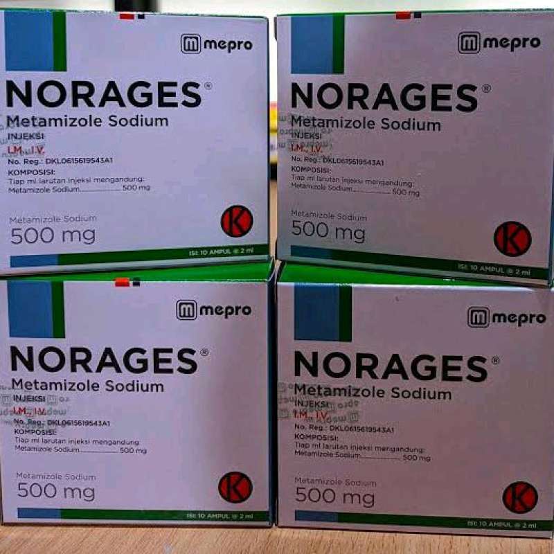 Jual Norages/metamizole/sodium/500mg/injeksi/box Di Seller Apotek ...