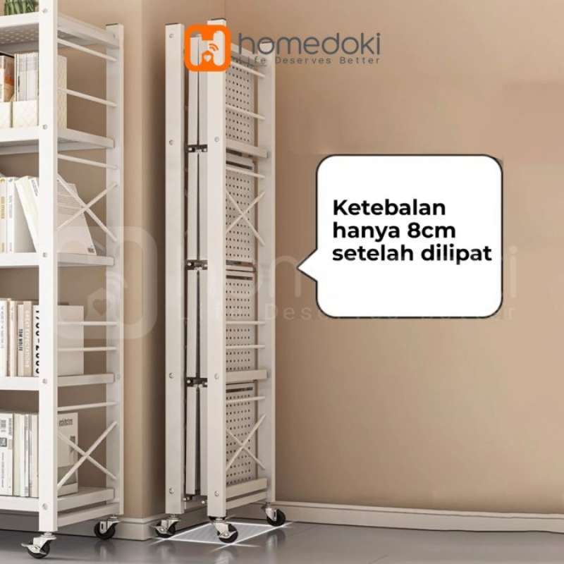 Promo Homedoki Rak Lipat Penyimpanan Multifungsi 5 Tingkat/rak ...