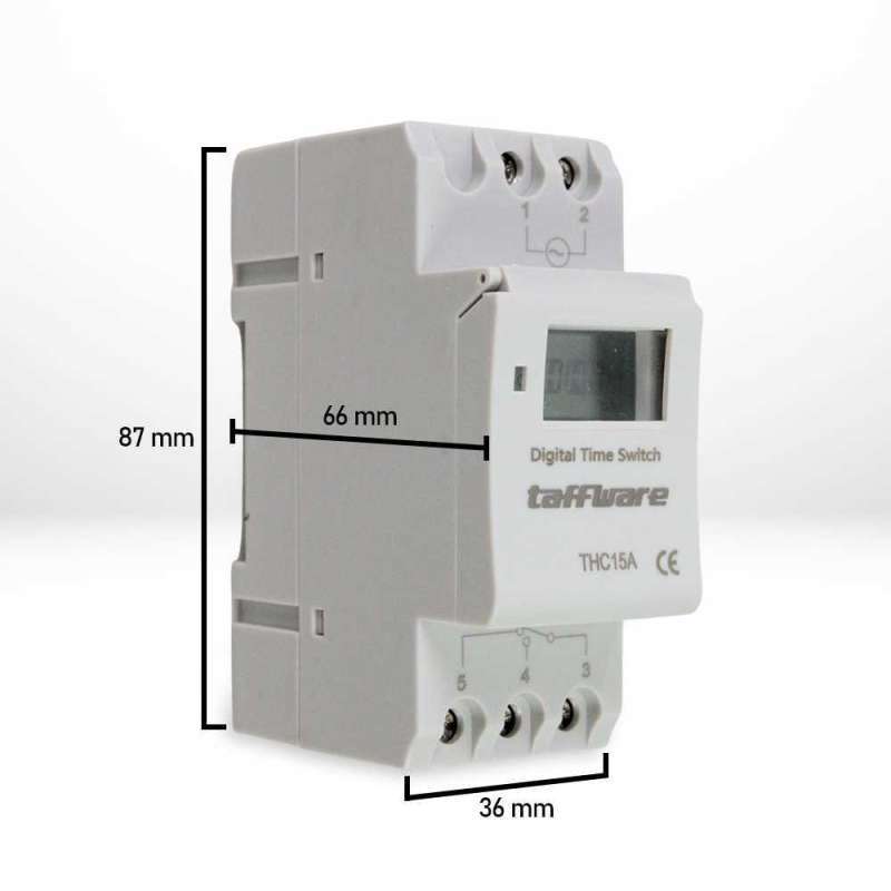 Jual Programmable Digital Timer Switch Relay 20 Program 220v/16a Thc15a ...