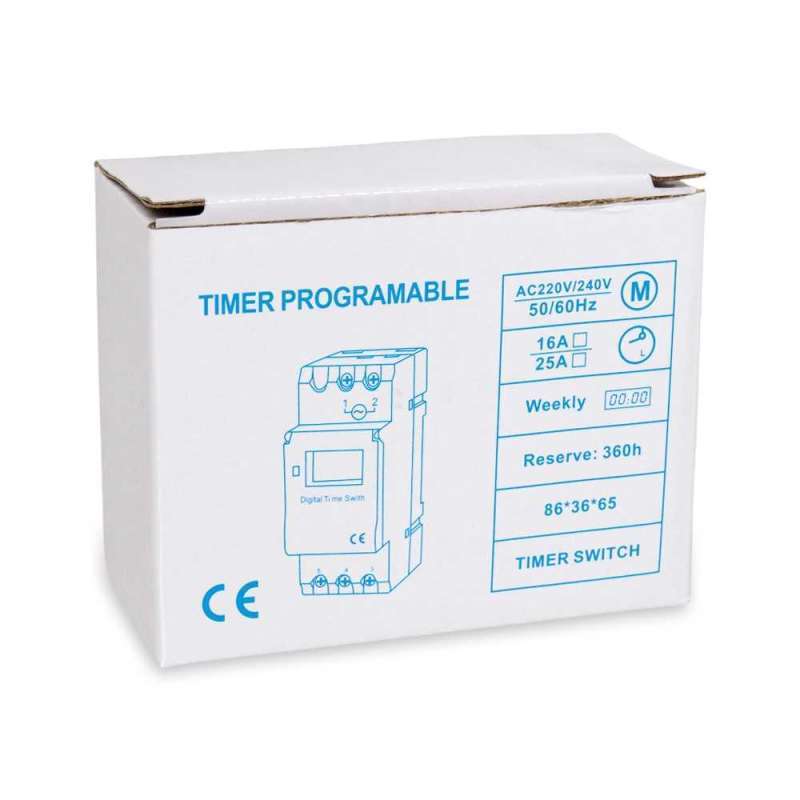 Jual Programmable Digital Timer Switch Relay 20 Program 220v/16a Thc15a ...