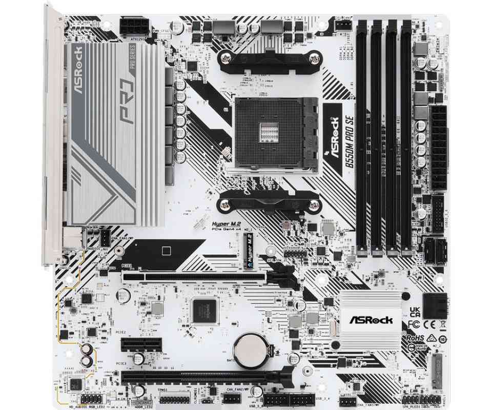 Jual Motherboard Asrock B550m Pro Se (socket Am4, B550) White Di Seller ...