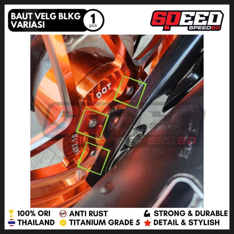 Jual Baut Velg Belakang Variasi Vietnam Baut Titanium Grade 5 Probolt ...
