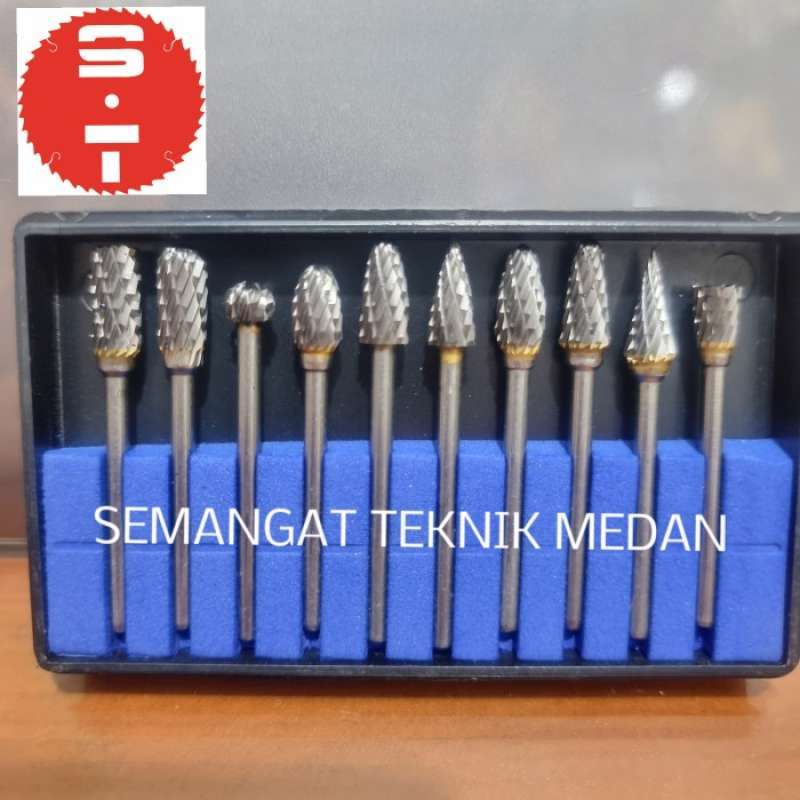 Jual 10pcs Mata Bor Cun Tuner Cuner Tungsten Grinder Besi Pendek Set ...