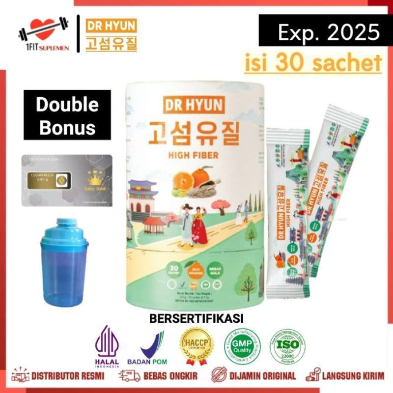 Jual Dr Hyun Original High Fiber Drink 1 Box Isi 30 Sachet Di Seller ...