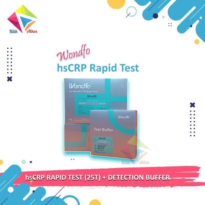Promo Wondfo Hscrp Rapid Test + Detection Buffer (25 Test) Diskon 33% ...