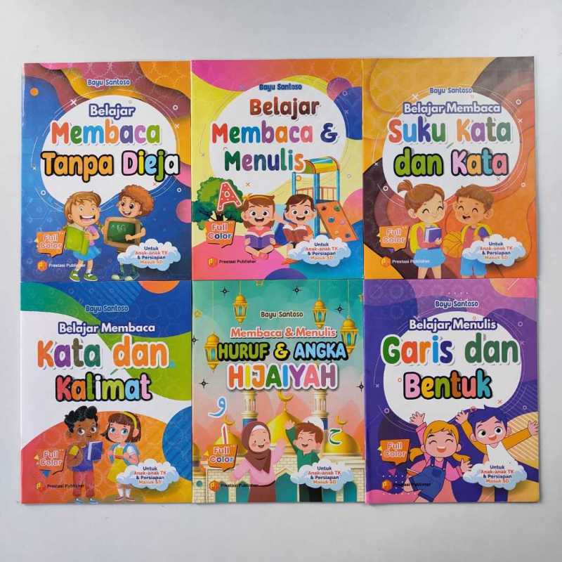 Jual Buku Belajar Membaca Anak Tk Full Color Edisi Terbaru Prestasi ...