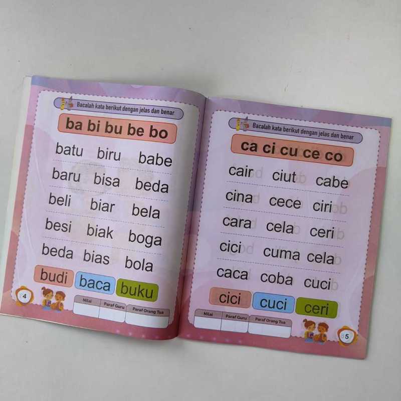 Jual Buku Belajar Membaca Anak Tk Full Color Edisi Terbaru Prestasi ...