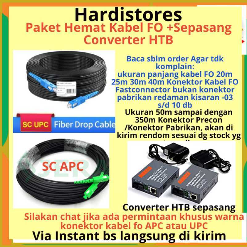 Jual Kabel Fiber Optik Dropcore 25m 30m 50m 75m 350m Plus Htb Paket ...