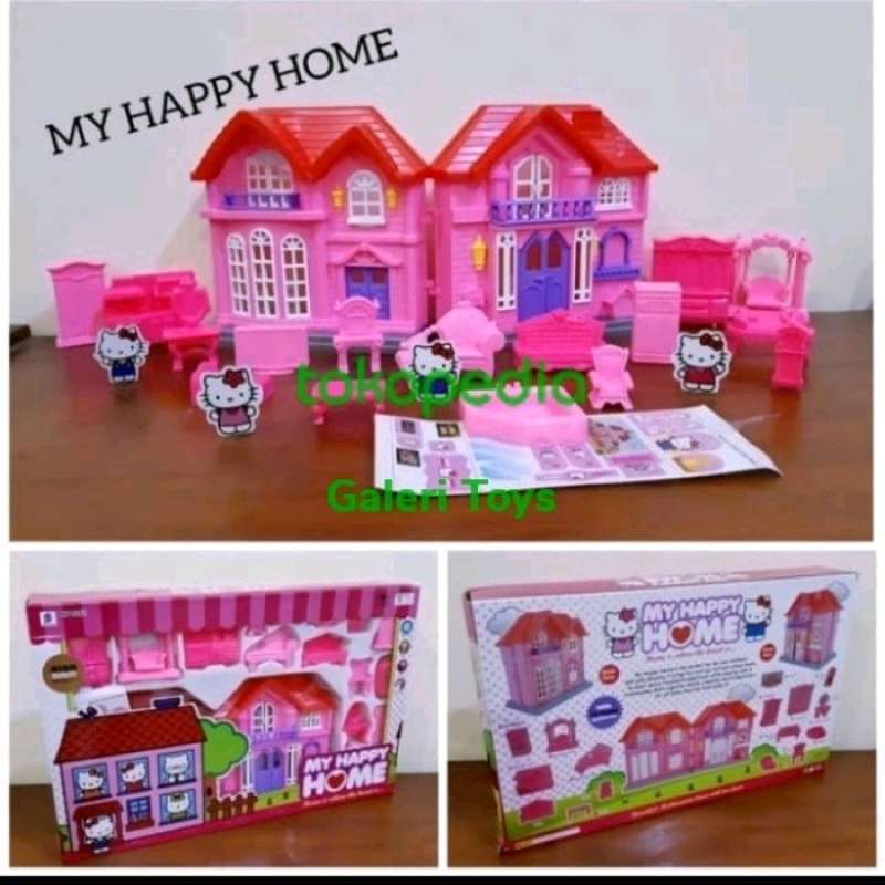 Jual Mainan Rumah Rumahan My Happy Home Karakter Hello Kitty Frozen Di Seller Velvet Store ...