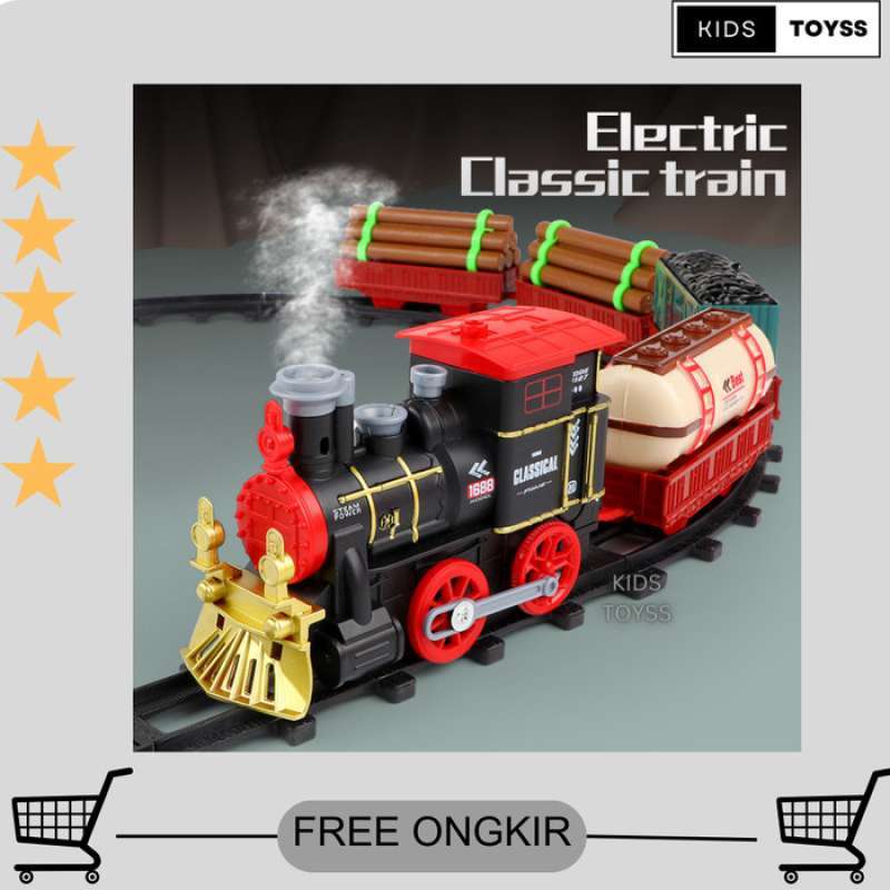 Jual Mainan Anak Kereta Api Rail King 14 Pcs Classical Kereta Uap ...