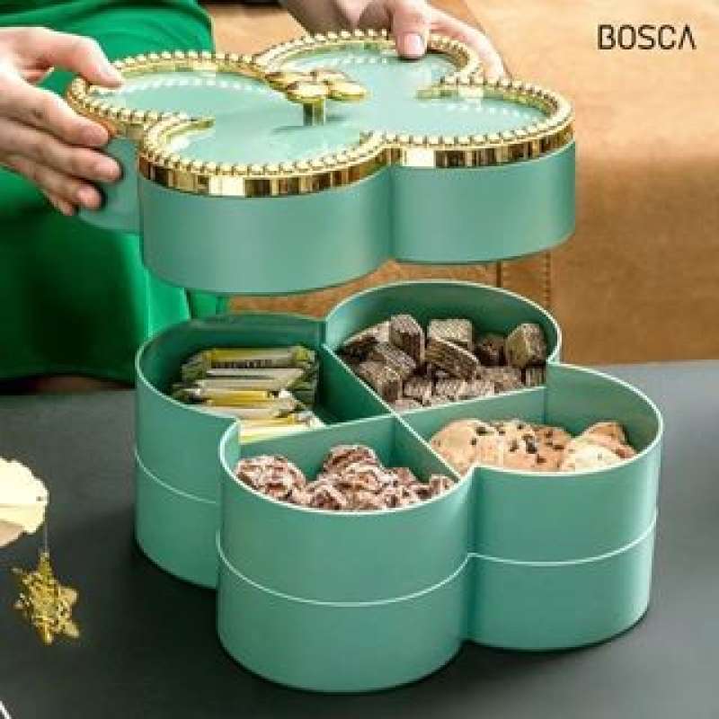 Promo Azure Flower Snack Candy Tray / Tempat Snack Susun Mewah Gold ...