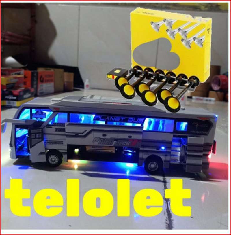 Jual Mainan Unik Miniatur Bis Bus Kids Panda Telolet Basuri Viral Full ...