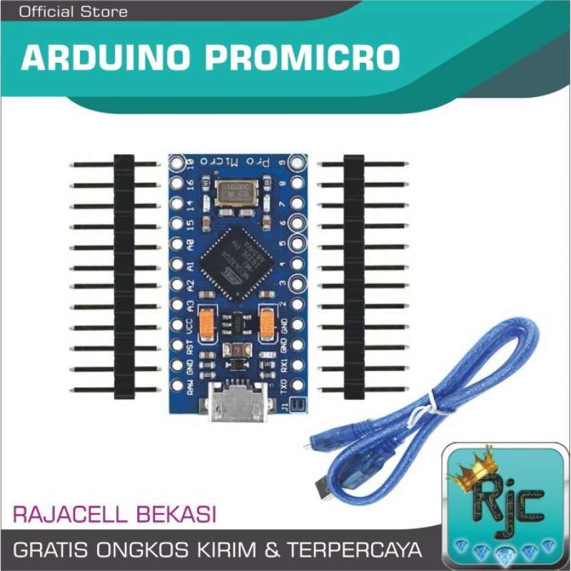 Promo Arduino Pro Micro Leonardo Atmega32u4 Usb Hid 5v 16mhz - Tanpa ...