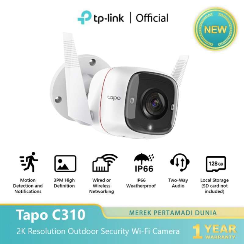 Jual Tp-link Tapo C310 3mp Outdoor Wi-fi Camera Cctv Ip Kamera Night ...