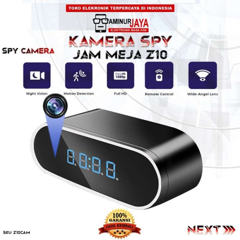 Jual Kamera Cctv Wifi Wall Clock Jam Dinding Camera Pengawas Hidden ...