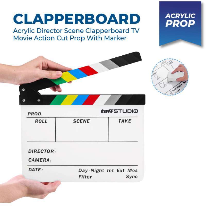 Jual Clapper Board Movie Slate Clapperboard Video Dan Filming Di Seller ...