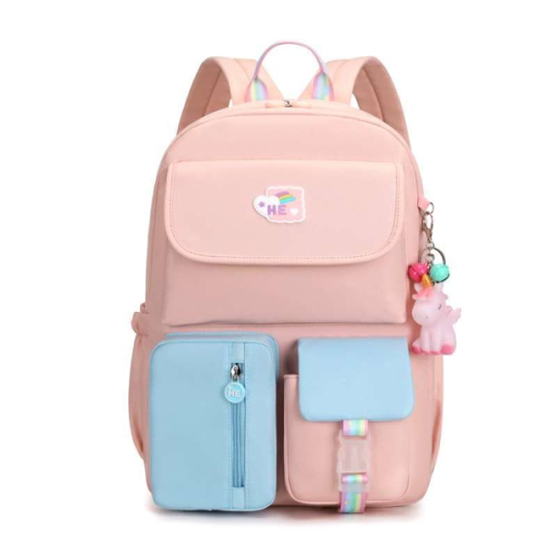 Promo Tas Sekolah Anak Sd/smp/sma Cewek Warna Soft Pastel Cantik ...