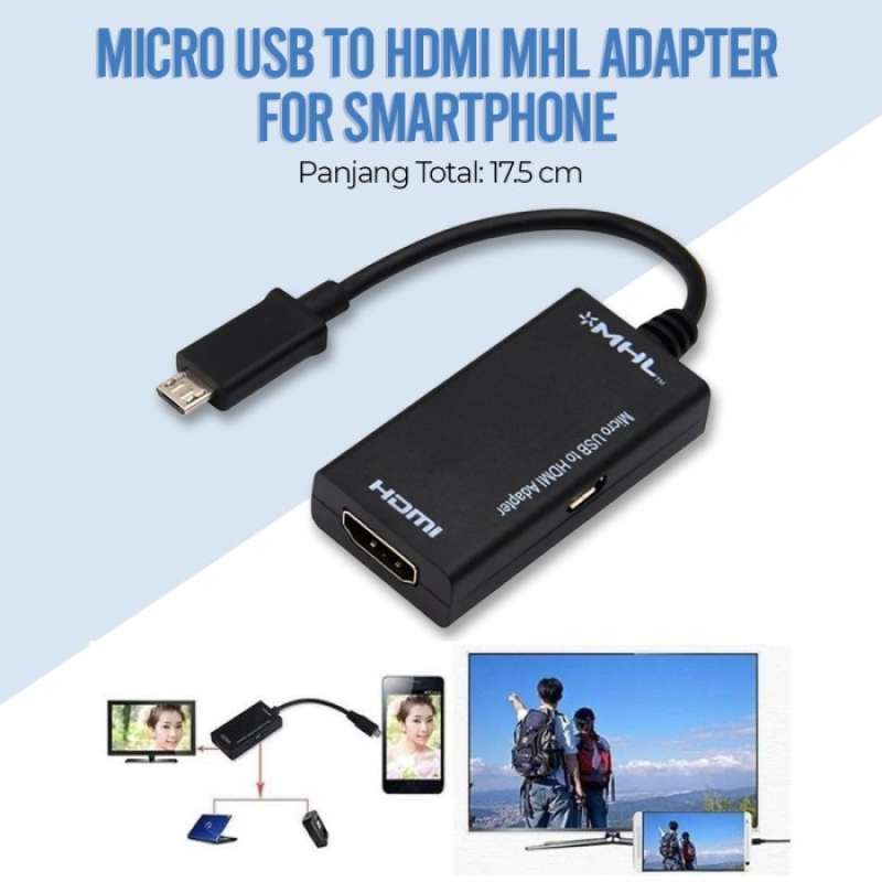 Jual Micro Usb To Hdmi Mhl Adaptor For Smartphone Di Seller Toko Leona ...