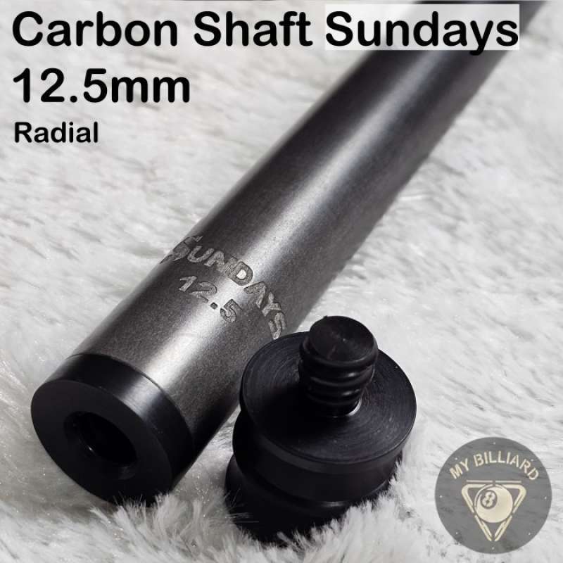 Jual Carbon Shaft Sundays 12.5mm Uniloc Radial Stick Billiard Stik ...