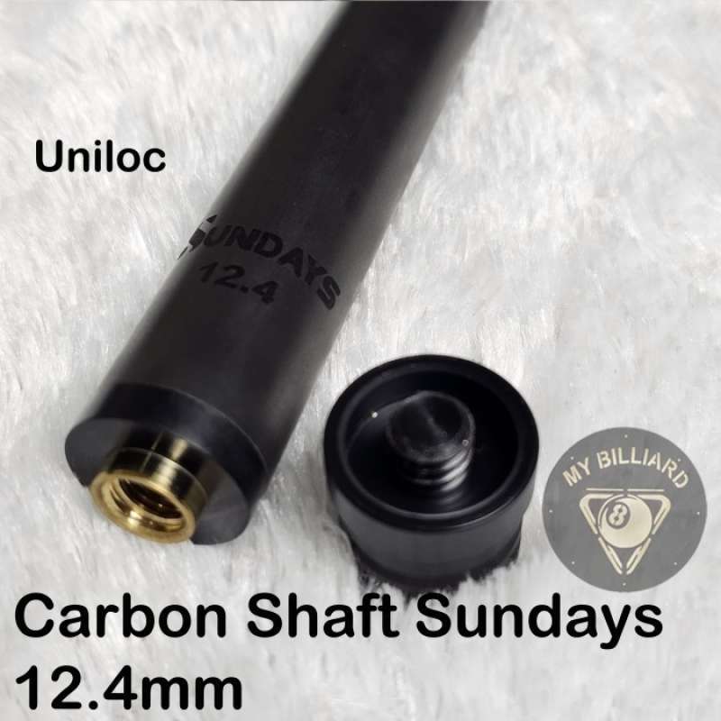Jual Carbon Shaft Sundays 12.5mm Uniloc Radial Stick Billiard Stik ...