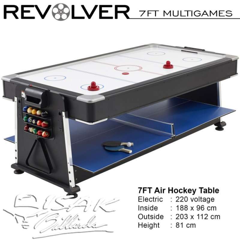 Jual 7ft Revolver Multi Games Table | Billiard Hockey Pingpong Meja ...