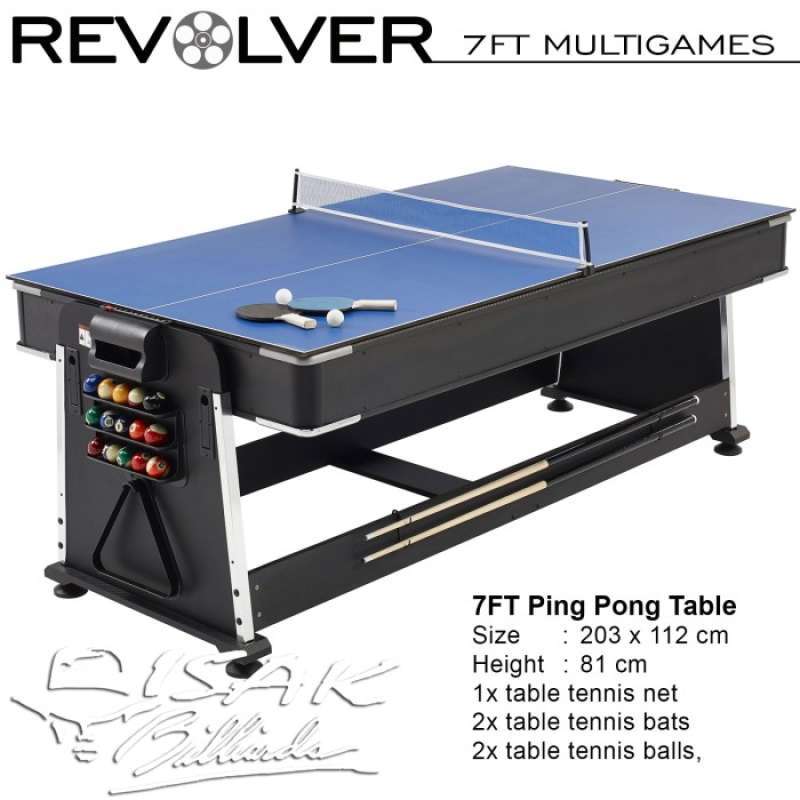 Jual 7ft Revolver Multi Games Table | Billiard Hockey Pingpong Meja ...