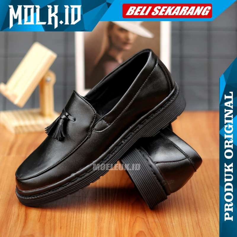 Promo Wolf Goberts Sepatu Loafers Pria Hitam Formal Pantofel Kerja ...