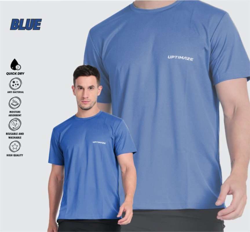 Jual Kaos Olahraga Baju Jersey Polos Drifit Running Fitness Gym Lari ...