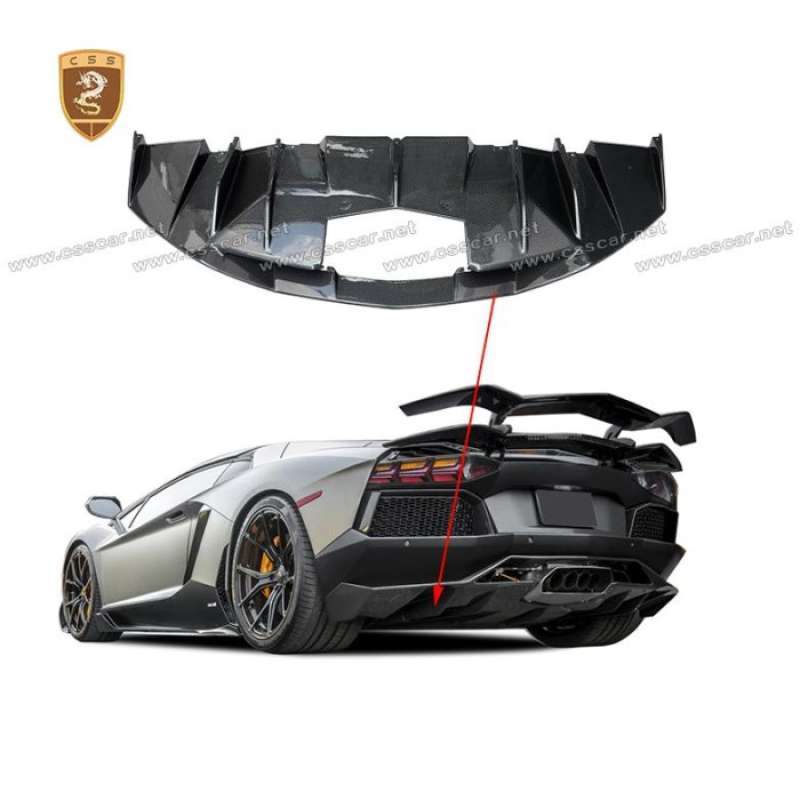 Jual Murah Csscar Carbon Fiber Rear Bumper Diffuser Lamborghini Avent Di Seller Regstore ...
