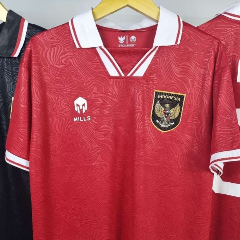 Jual Jersey Timnas Indonesia Embos Merah + Nama Dan Nomer Punggung - Xl ...
