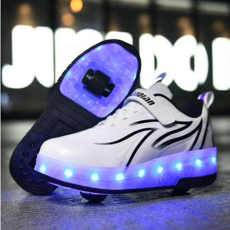 Jual Roller Shoes Heelys Led Light Sneakers Dengan Dua Roda Untuk Anak ...