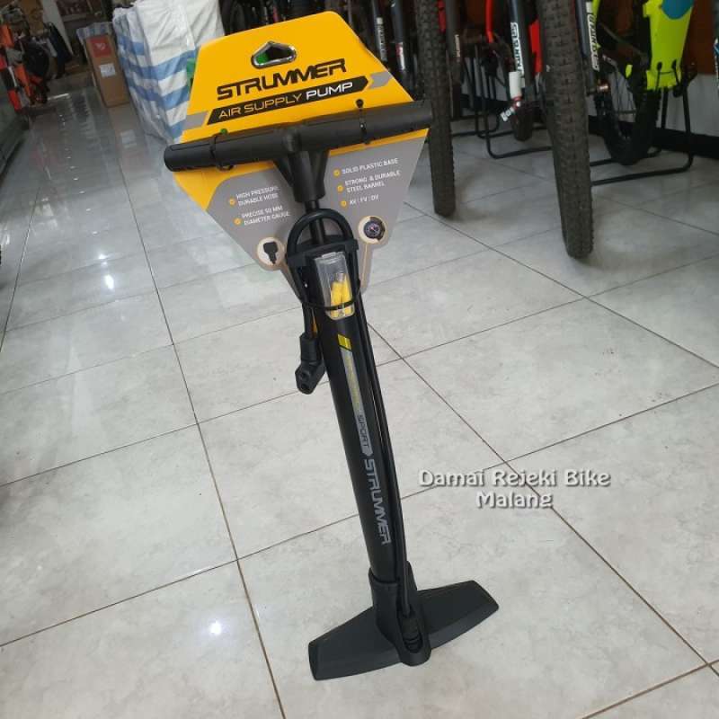 Jual Pompa Lantai Strummer Sport Floor Pump Sepeda - Dengan Gauge Di ...