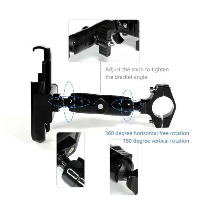 Jual Gub P50 Phone Holder Aluminium Stang Motor Sepeda Listrik Motor ...