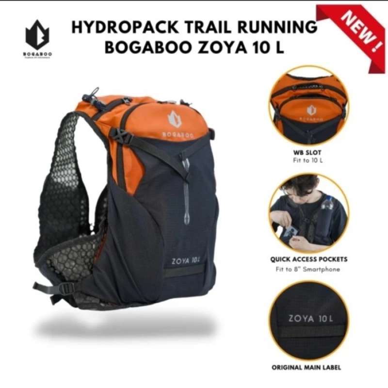 Jual Tas Hydropack Running Trail Hiking Water Bag Tas Lari Zoya Run ...