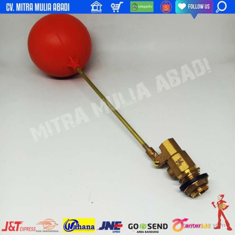 Promo Pelampung Tangki Air 1/2 Inci Kuningan Floating Valve Toren ...