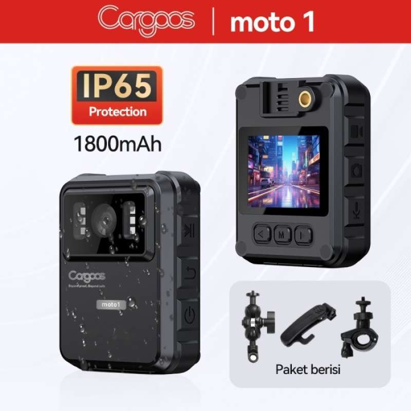 Jual Cargoos Moto1 Dashcam Motor 1080p G-sensor Night Vision Ip65 ...