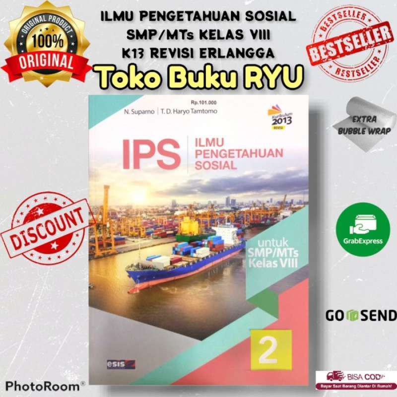 Promo Ips Kelas 2 Smp/mts K13 Edisi Revisi Erlangga Diskon 23% Di ...