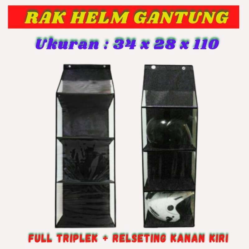 Jual Rak Helm Gantung Polos/rak Gantung Helm Triplek/tempat Helm Motor ...