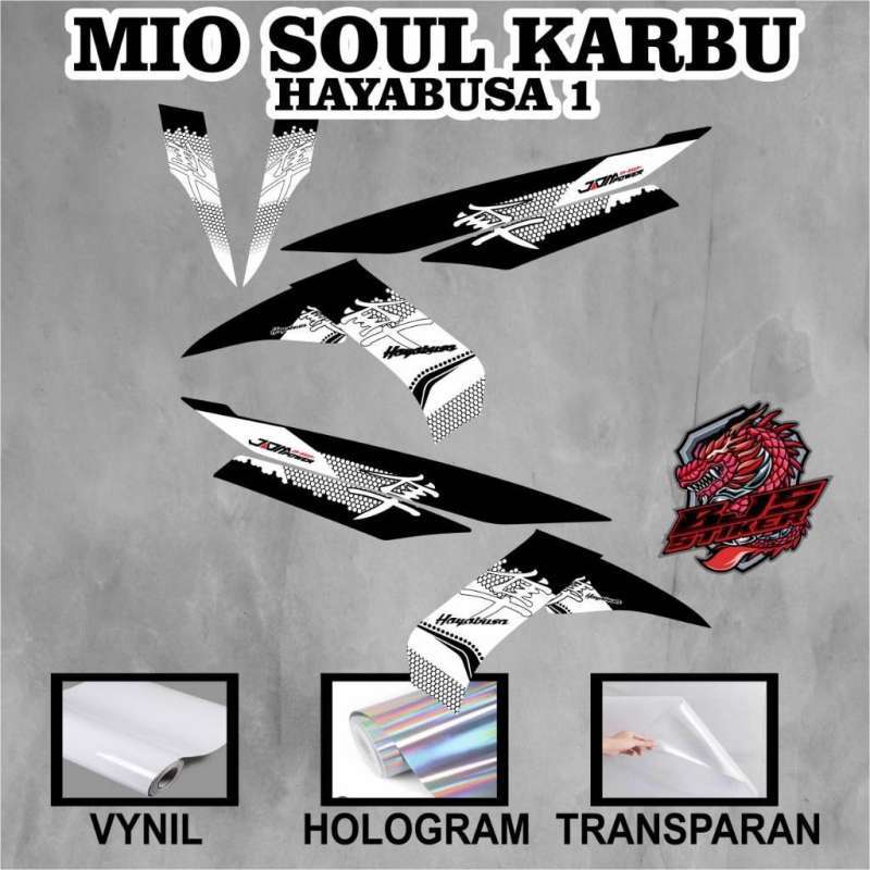 Promo Striping Yamaha Mio Soul Karbu Hayabusa 1 - Stiker Decal Mio Soul ...