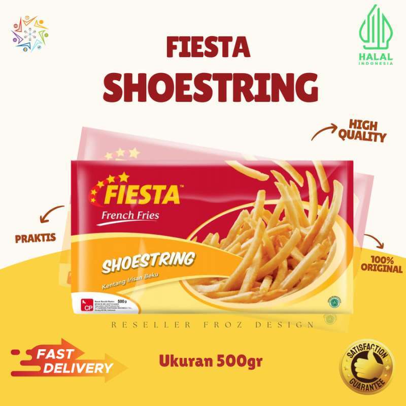 Jual Kentang Goreng Shoestring Fiesta 500gr Di Seller Re-seller Froz ...