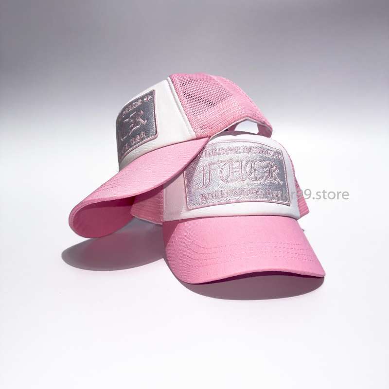 Promo Topi Chrome Hearts Jaring Lurus Dan Melengkung - Fvk Pink ...