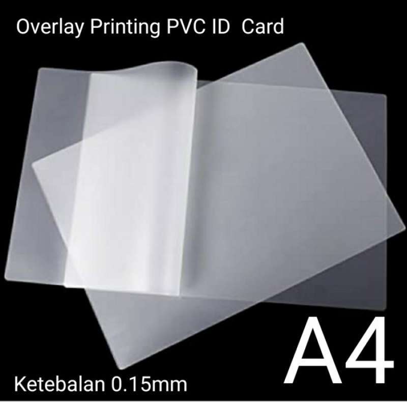 Jual 10 Lembar Overlay Printing Inkjet.untuk Lapisan Pvc Id Card - 0 ...