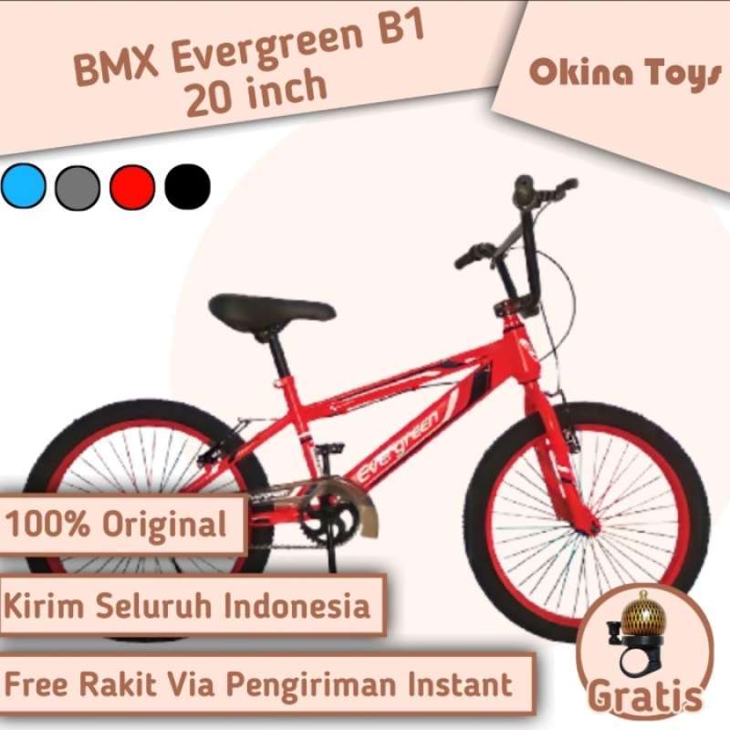 Promo Sepeda Bmx Evergreen Ukuran 20 Inch B1 /sepeda Bmx Anak - Biru ...