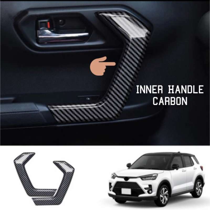 Jual Inner Handle Depan Kiri Kanan Carbon Glossy Toyota Raize Rocky Di ...
