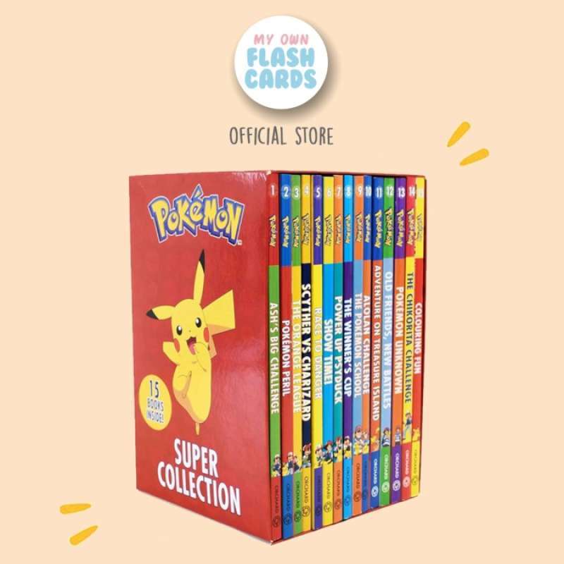 Promo Pokemon Super Collection 15 Books Set Series By Tracey West Books ...