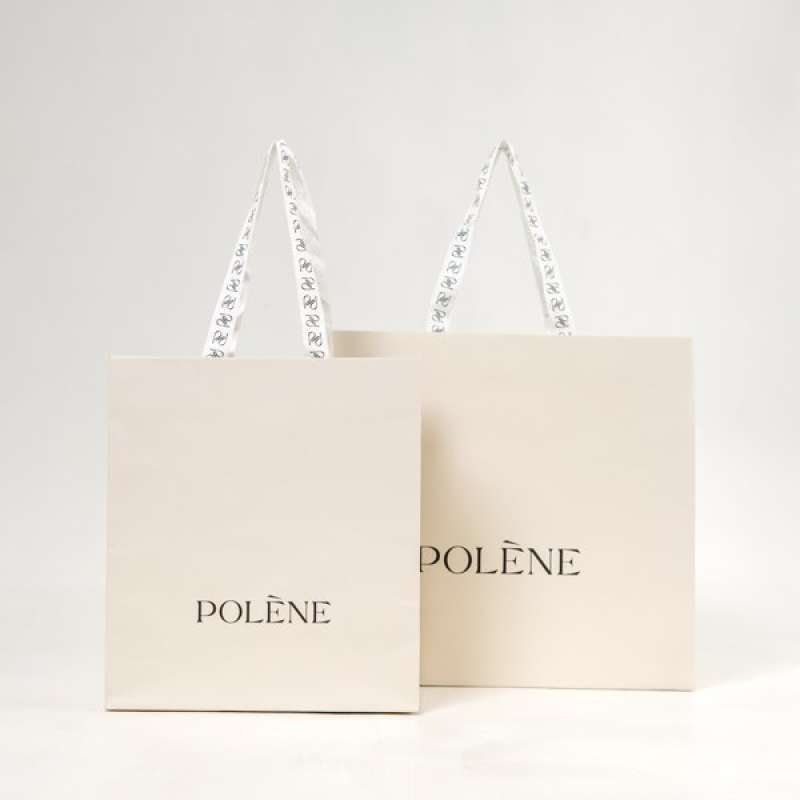 Jual Tas Paper Bag Polene Beige 100% Original - Size L Di Seller ...