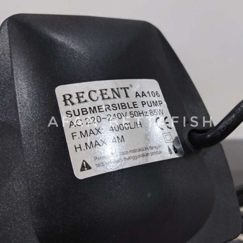 Jual Pompa Air Celup Recent Aa 106 Mesin Pump Aa106 Kolam Aquarium Di ...