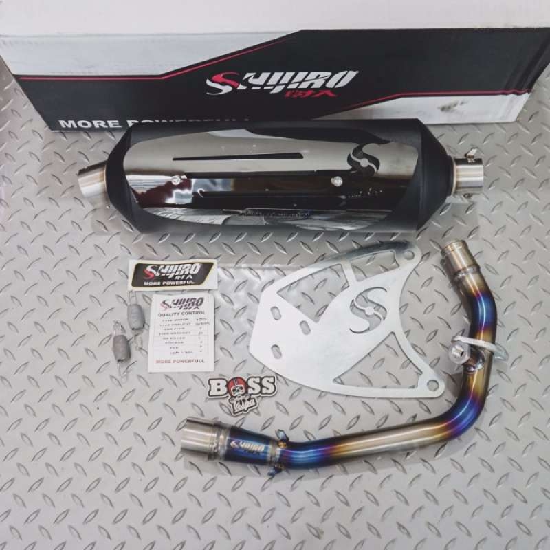 Jual Knalpot Shijiro Standar Racing Special Edition T3 Titanium Black ...